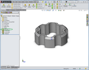 Byta ut derived eller mirror-part. | SolidEngineer