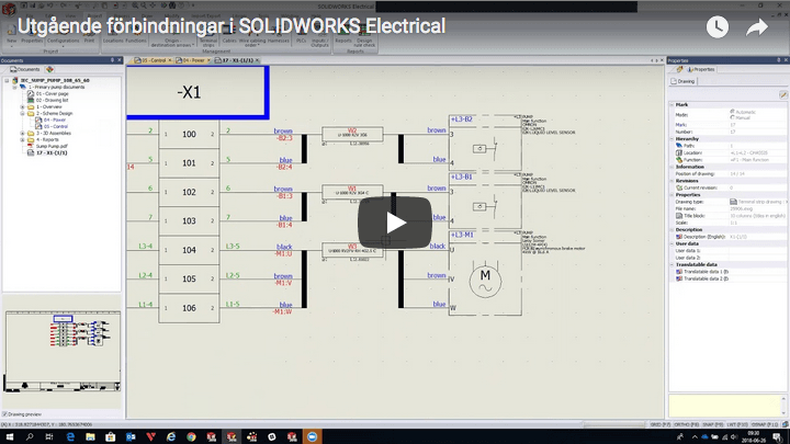 Utgående förbindningar i SOLIDWORKS Electrical | SolidEngineer