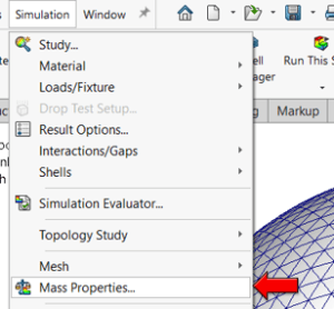 Massan av en beräkningsmodell | SolidEngineer